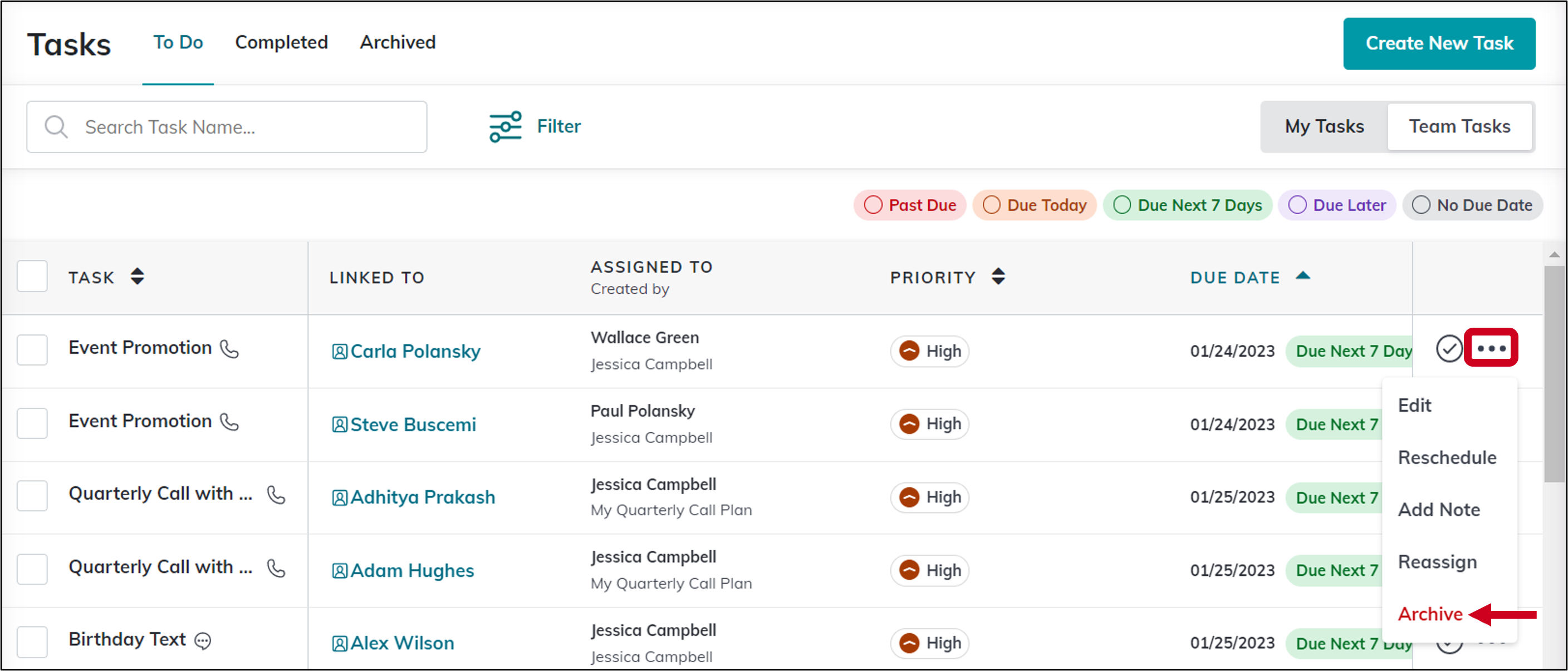 View/Manage Team Tasks in Command (Teams) – KW Answers