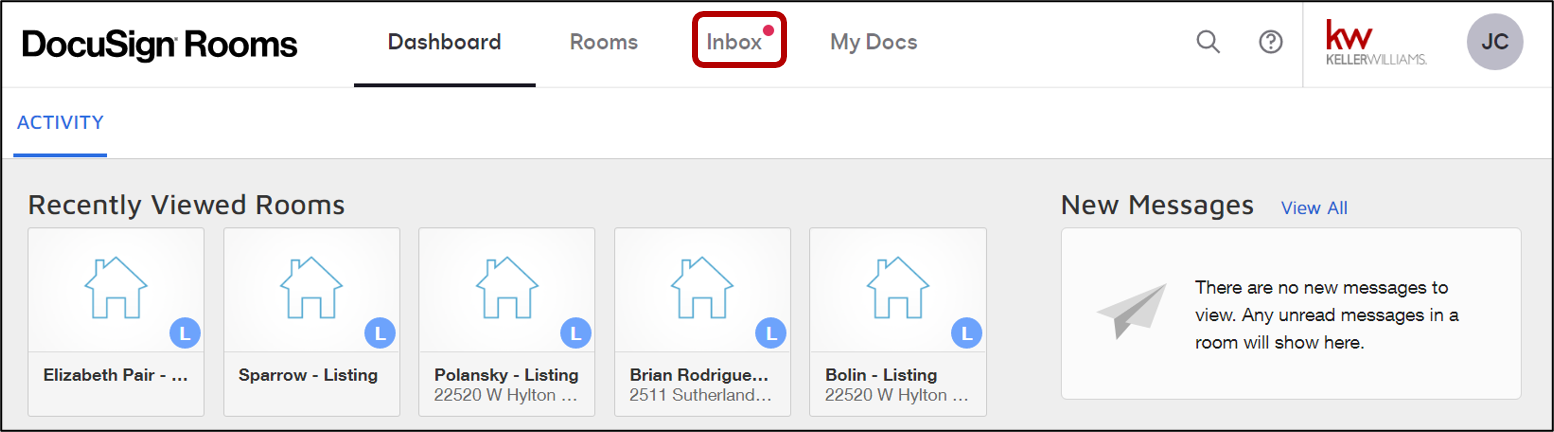 Email Documents or Email Communication to Your DocuSign Account – KW ...