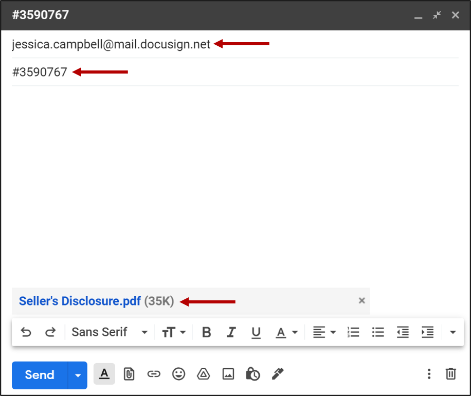 Email Documents or Email Communication to Your DocuSign Account – KW ...