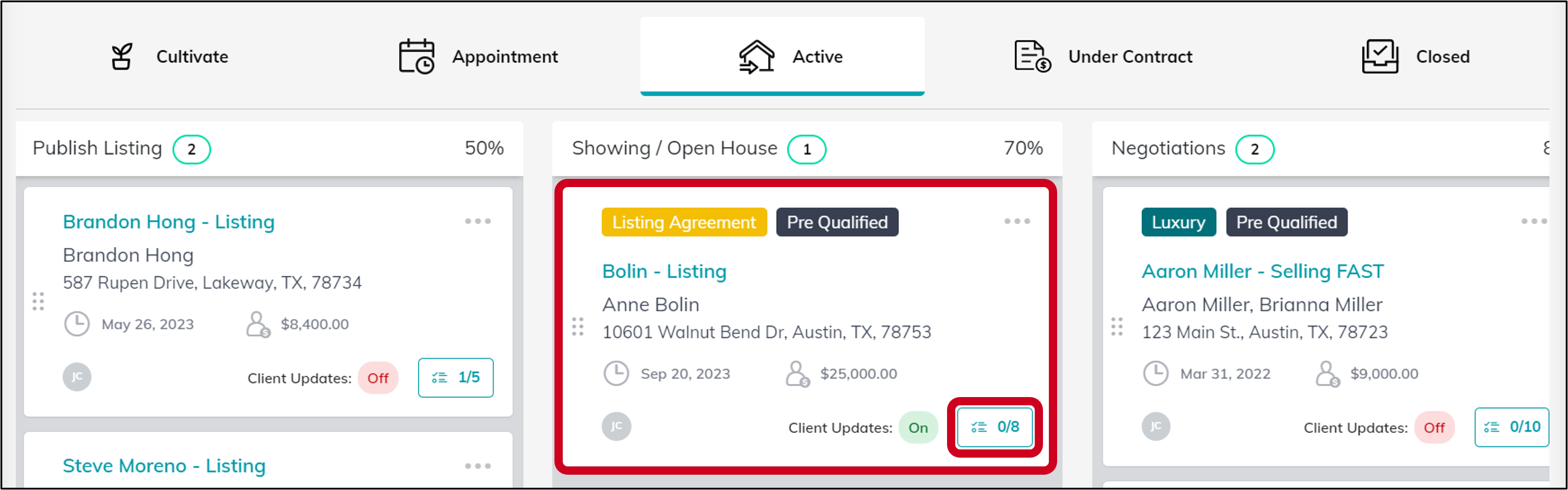 Manage Task Checklist Items in a Specific Opportunity – KW Answers