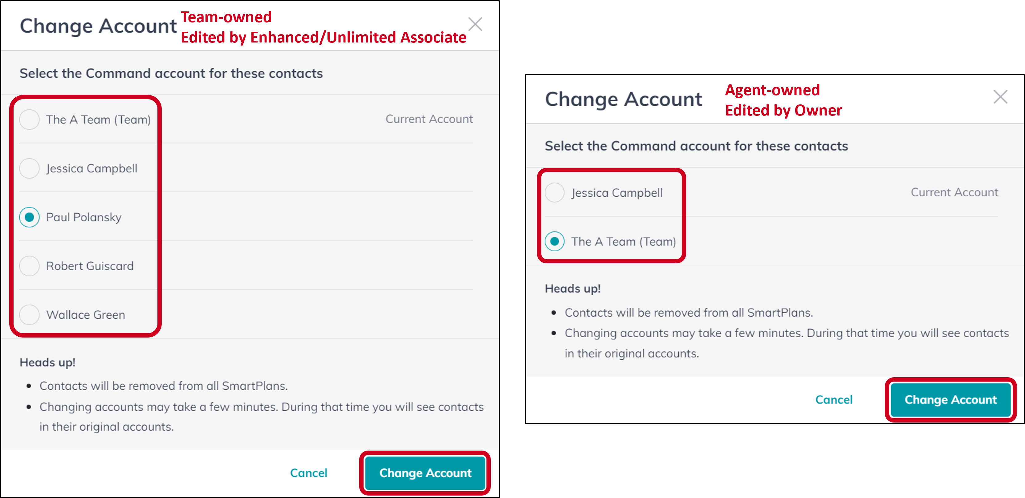 Change the Account a Lead/Contact Is Worked In (Team or Personal ...