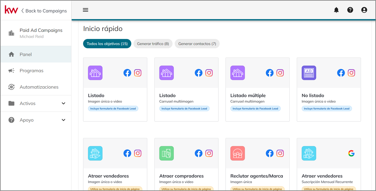 Select A Language Preference For Creating Managing Paid Ads In Command