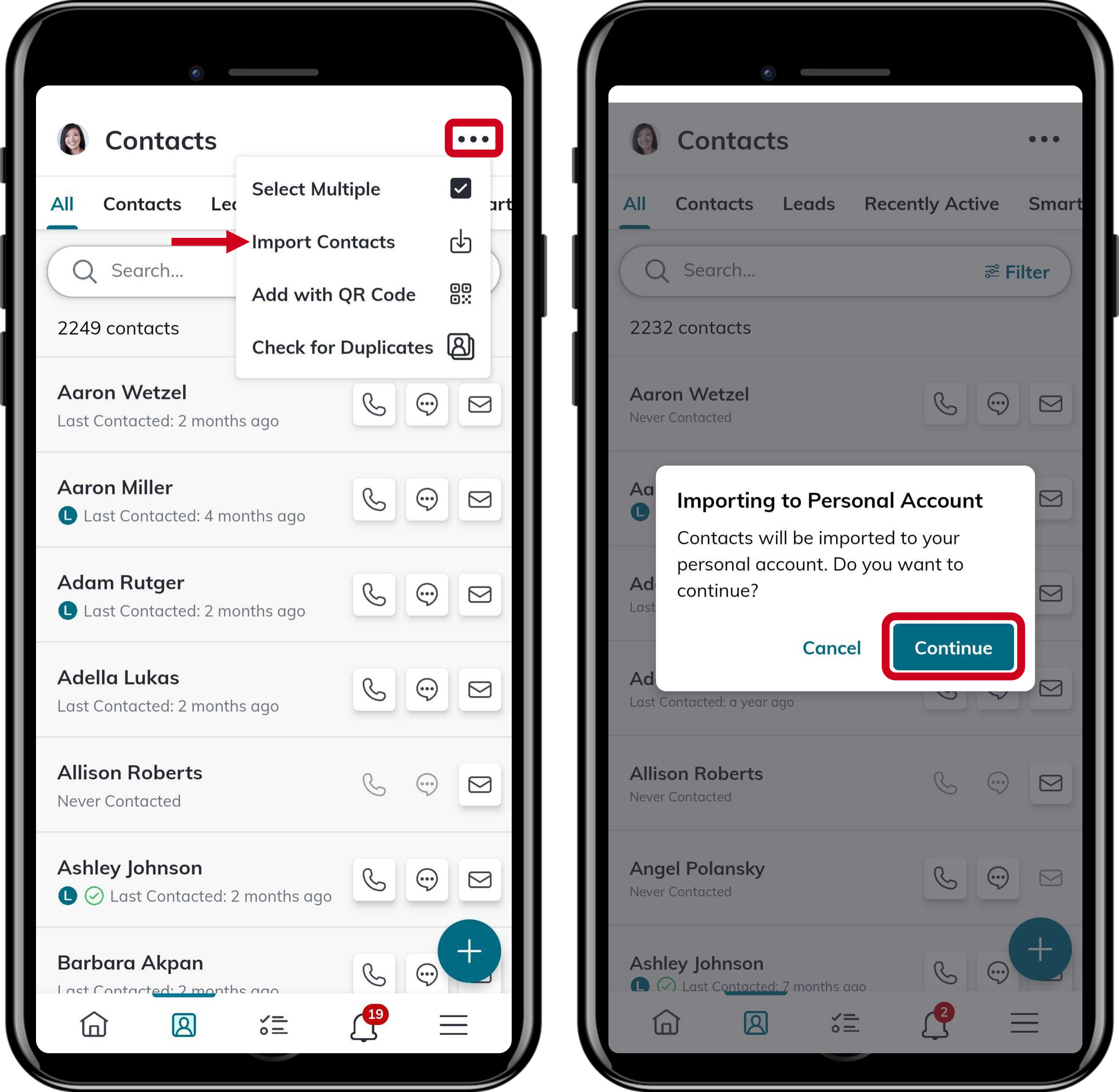 Import Phone Contacts into Command Using the Command App – KW Answers
