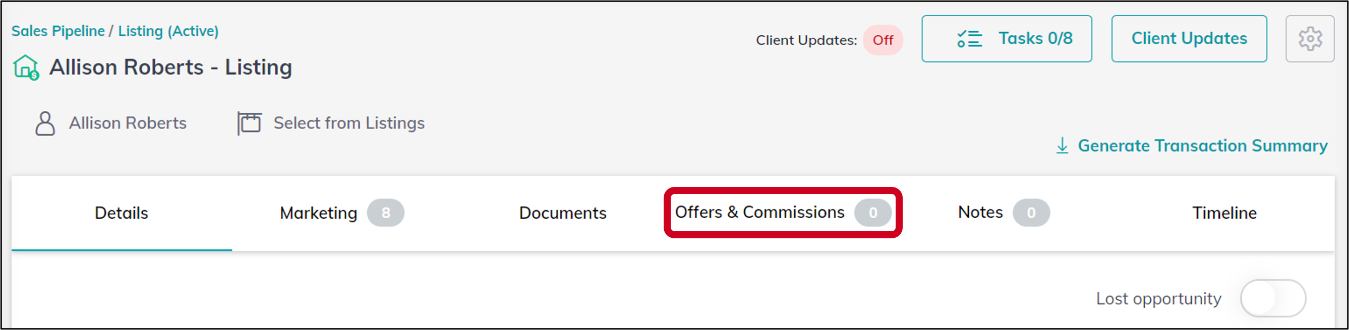 Quickly Create an Internal Listing for an Opportunity – KW Answers
