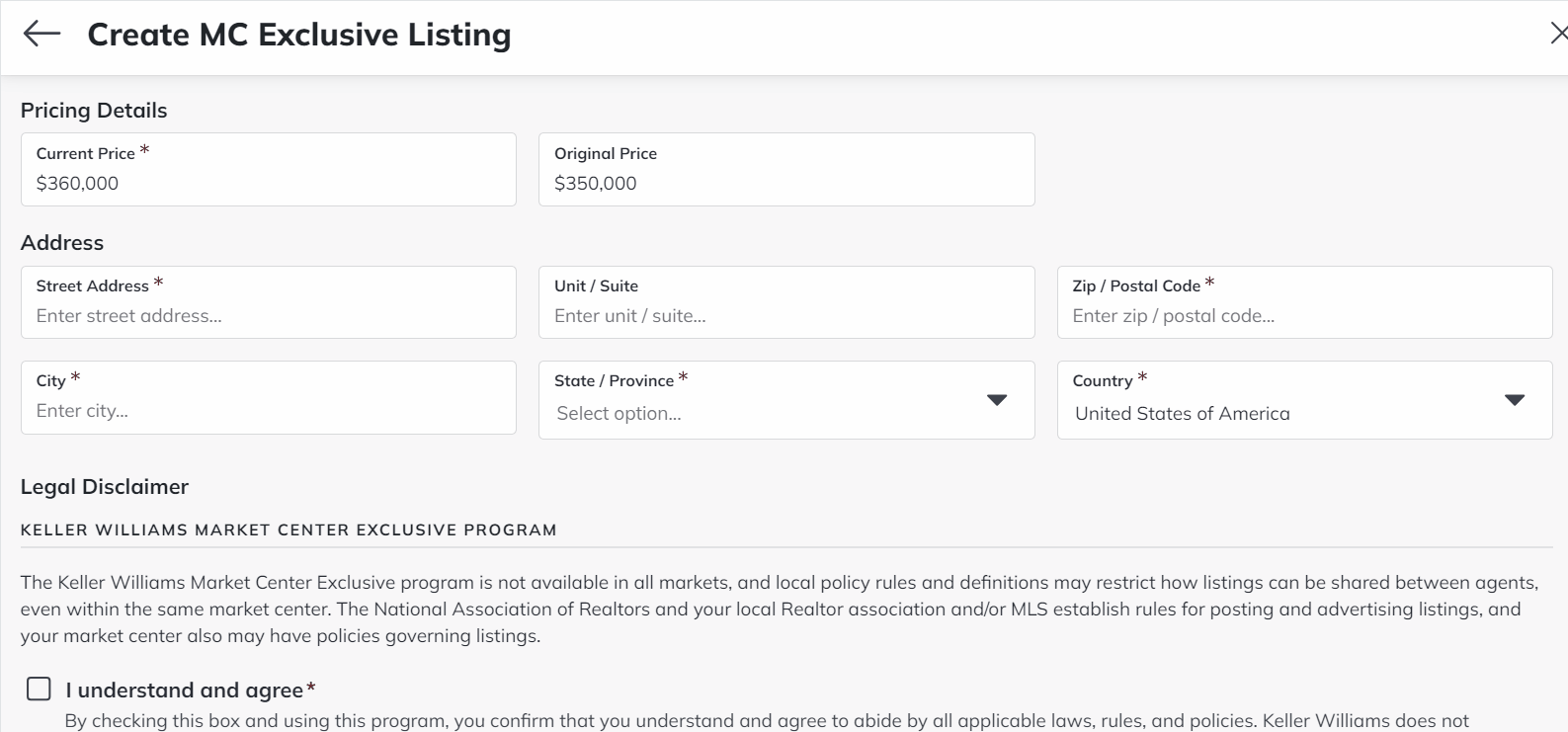 Quickly Create an Internal Listing for an Opportunity – KW Answers