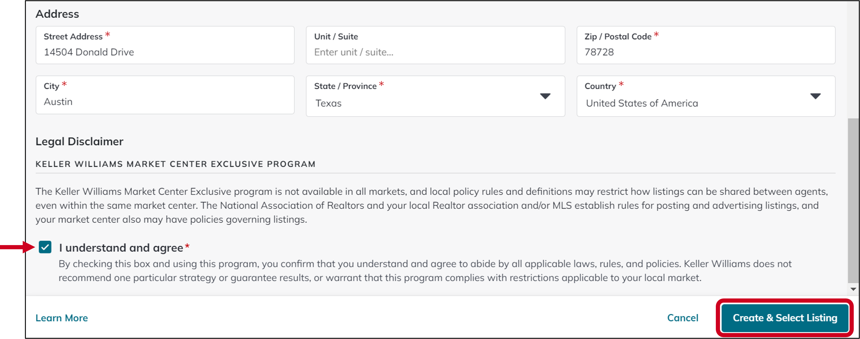 Quickly Create an Internal Listing for an Opportunity – KW Answers