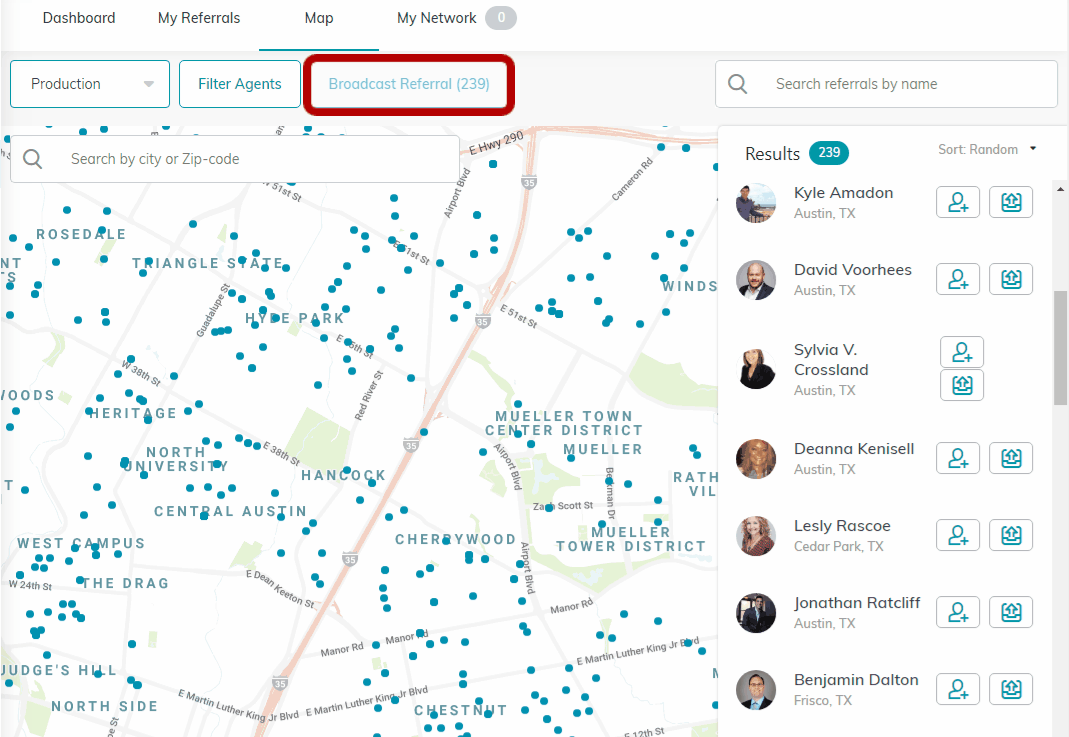 Broadcast a Referral – KW Answers