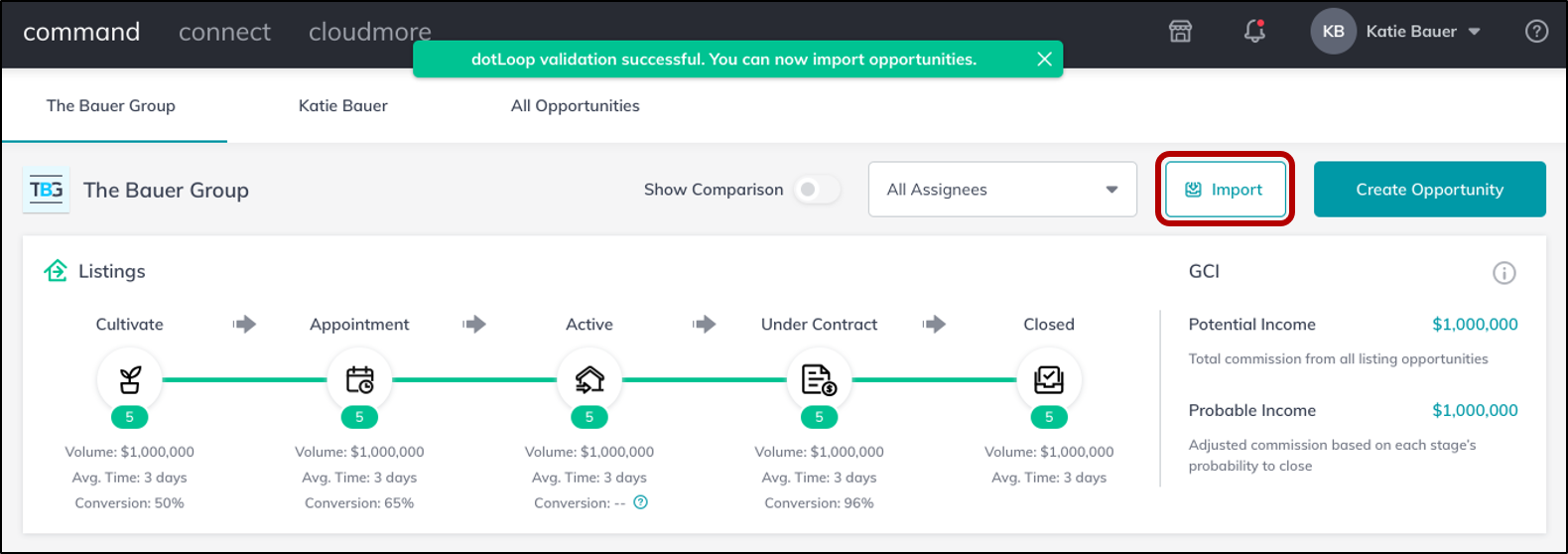 Import Loops into Command from Dotloop – KW Answers