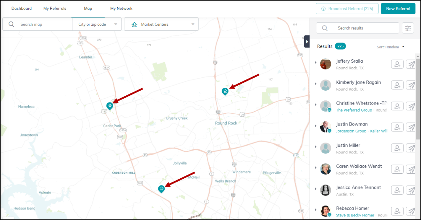 Use the Map to Find a Referral Partner – KW Answers