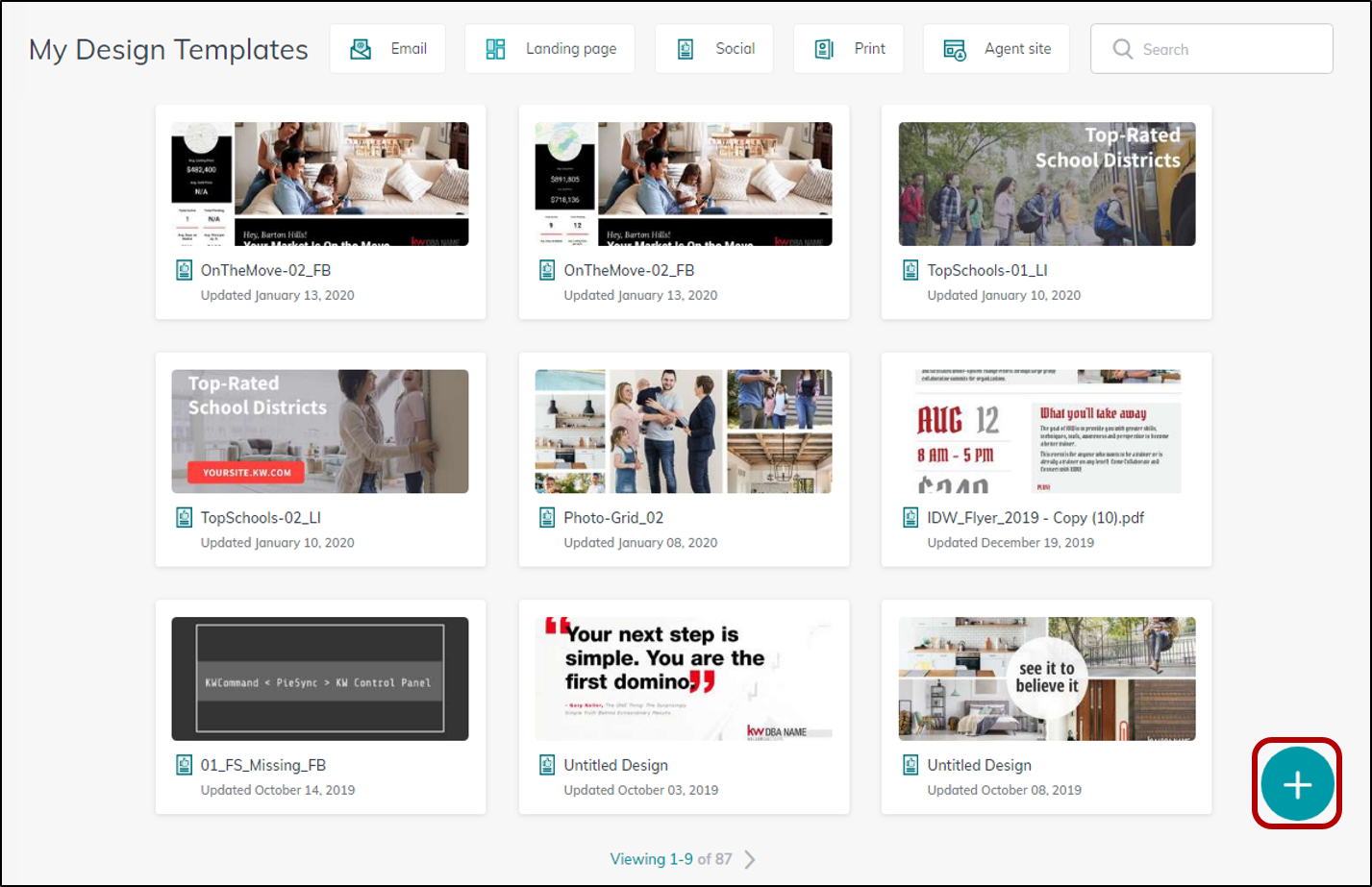 Create a Buyer Presentation in Designs – KW Answers