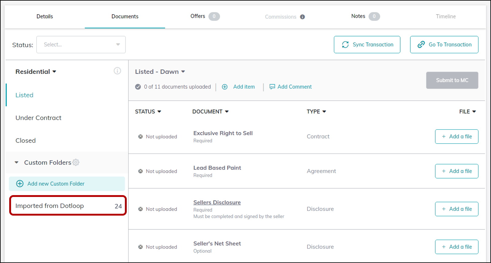 Import Loops into Command from Dotloop – KW Answers