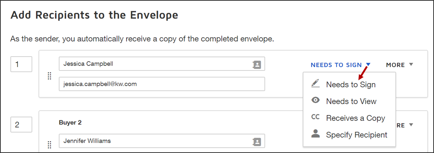 Set Up In-person Signing for a DocuSign Envelope – KW Answers