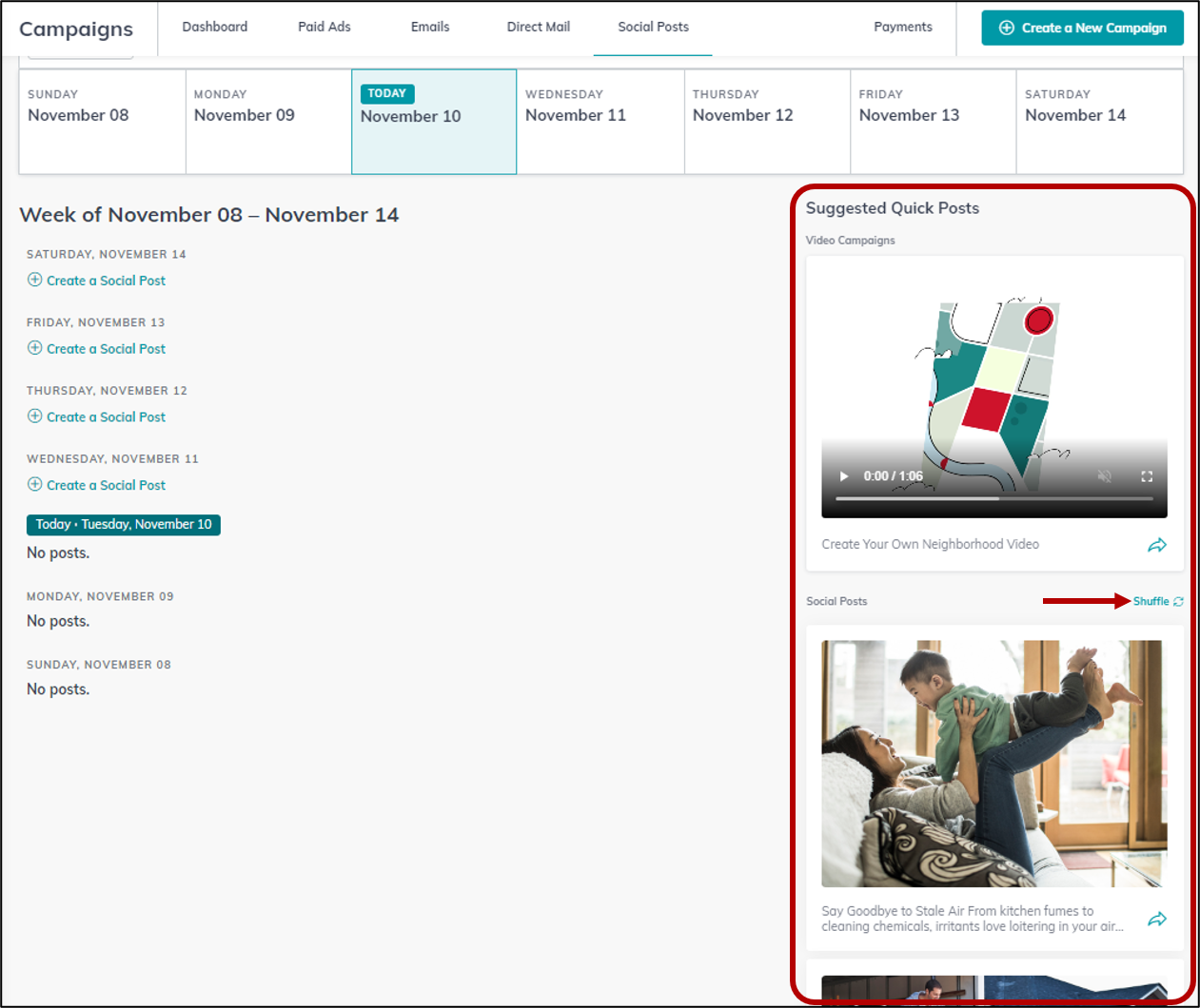 Create a Social Quick Post in Campaigns – KW Answers