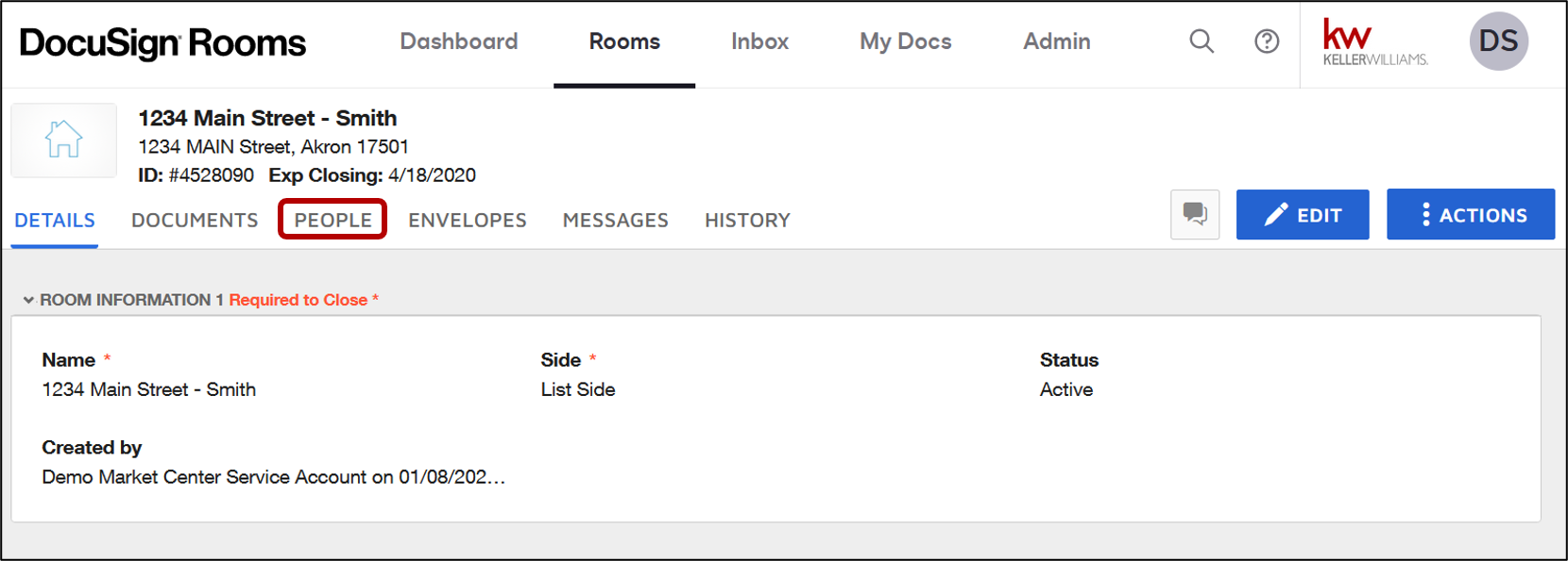 Share Forms Access with Room Members in DocuSign – KW Answers