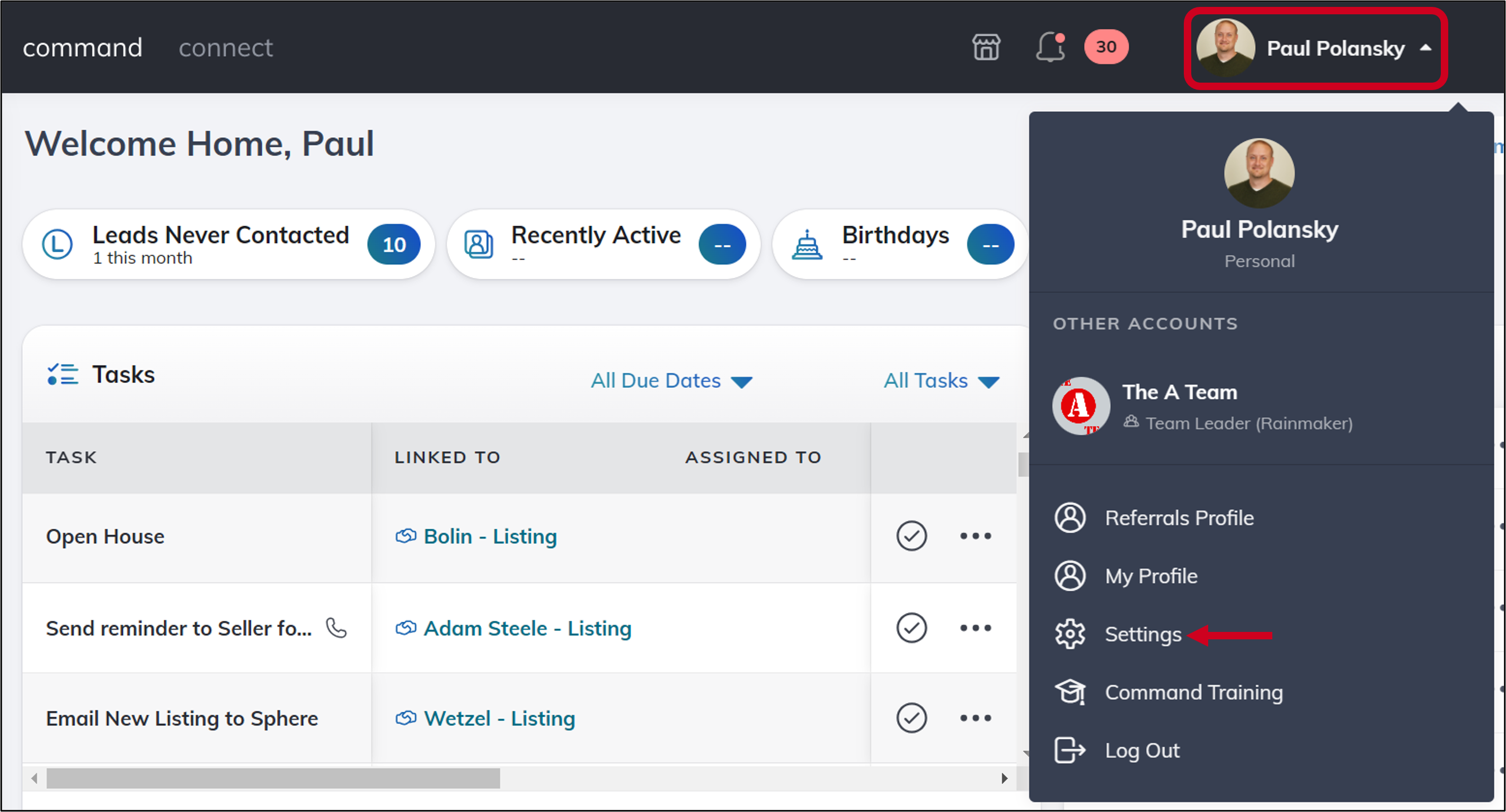 Connect Your Dotloop Account with Command – KW Answers