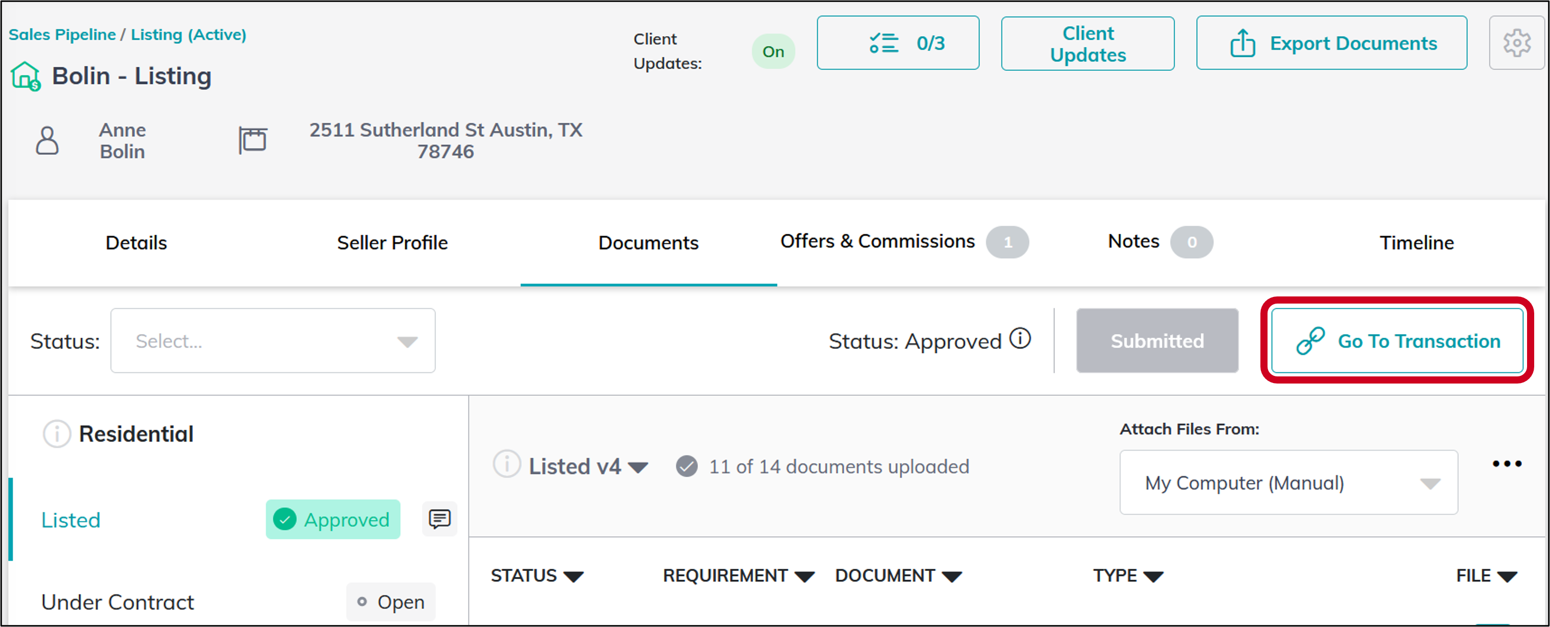 Access the DocuSign Room for an Opportunity – KW Answers