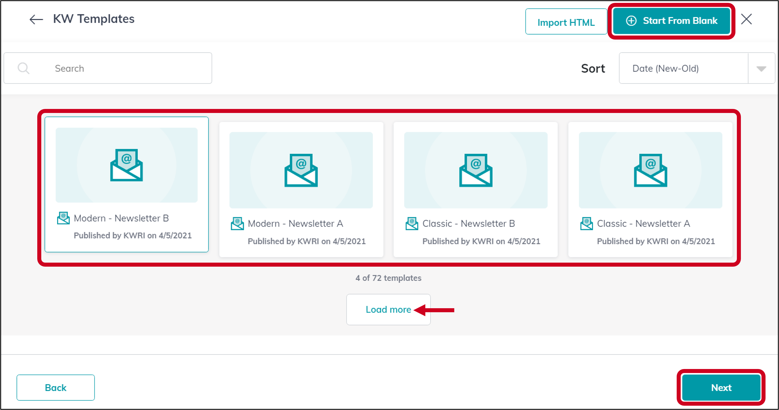 Create an Email Design in Command – KW Answers