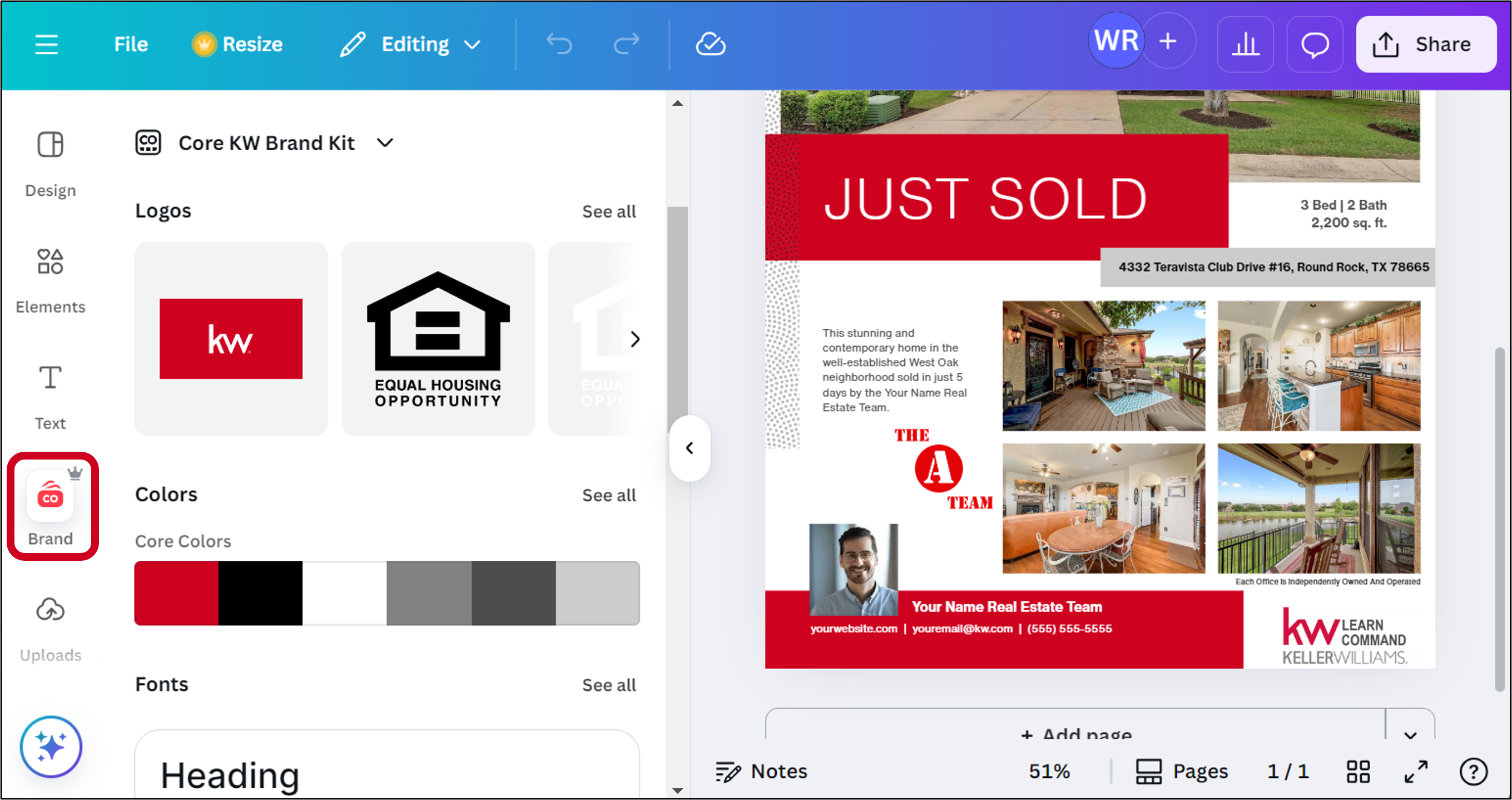 Connect KW Listing and Profile Data with Canva – KW Answers