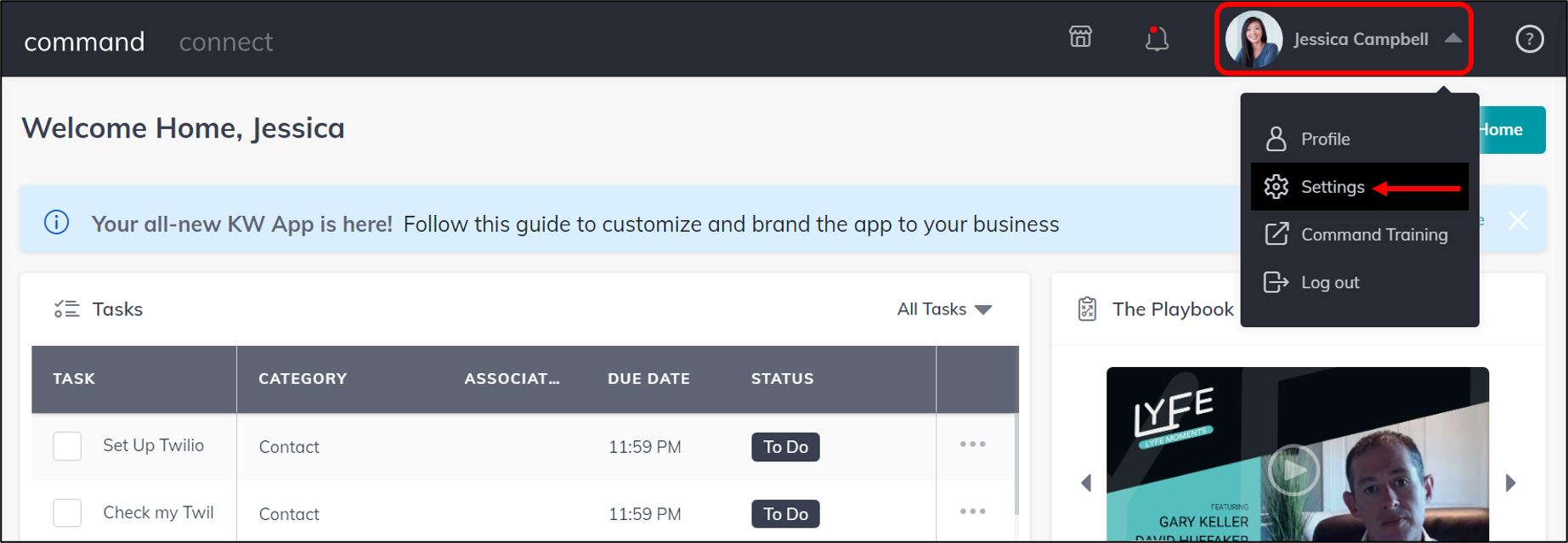 Set Up a New Twilio Number in Command – KW Answers