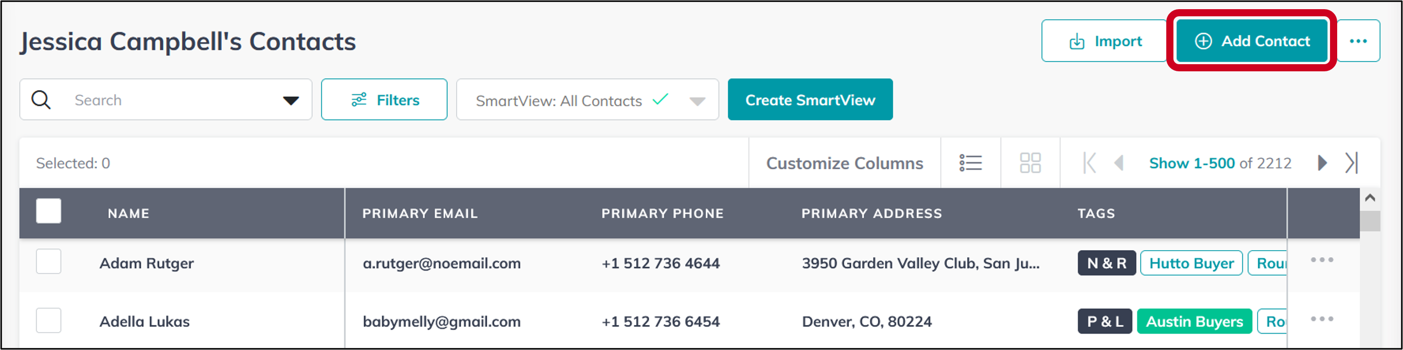 Add a Contact in Command – KW Answers