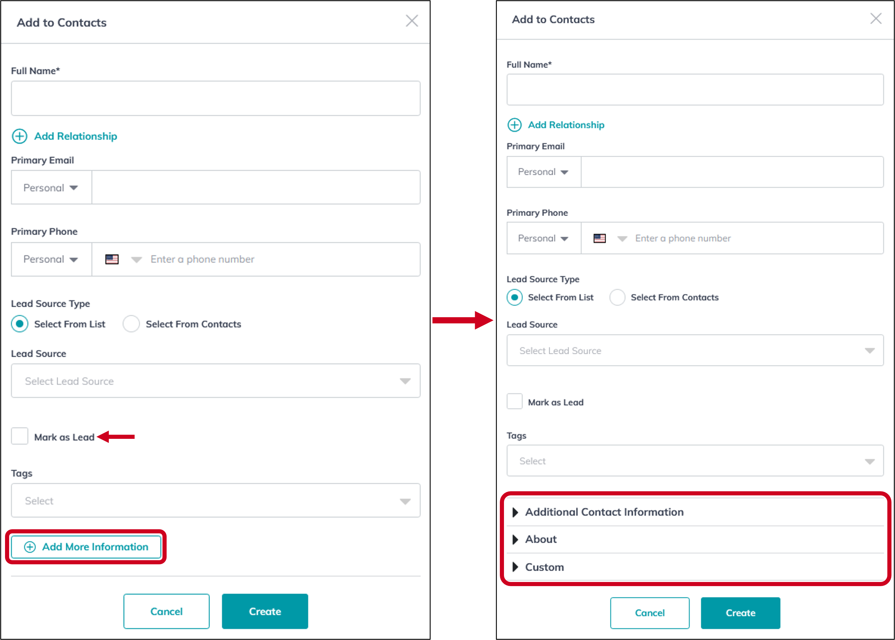 Add a Contact in Command – KW Answers