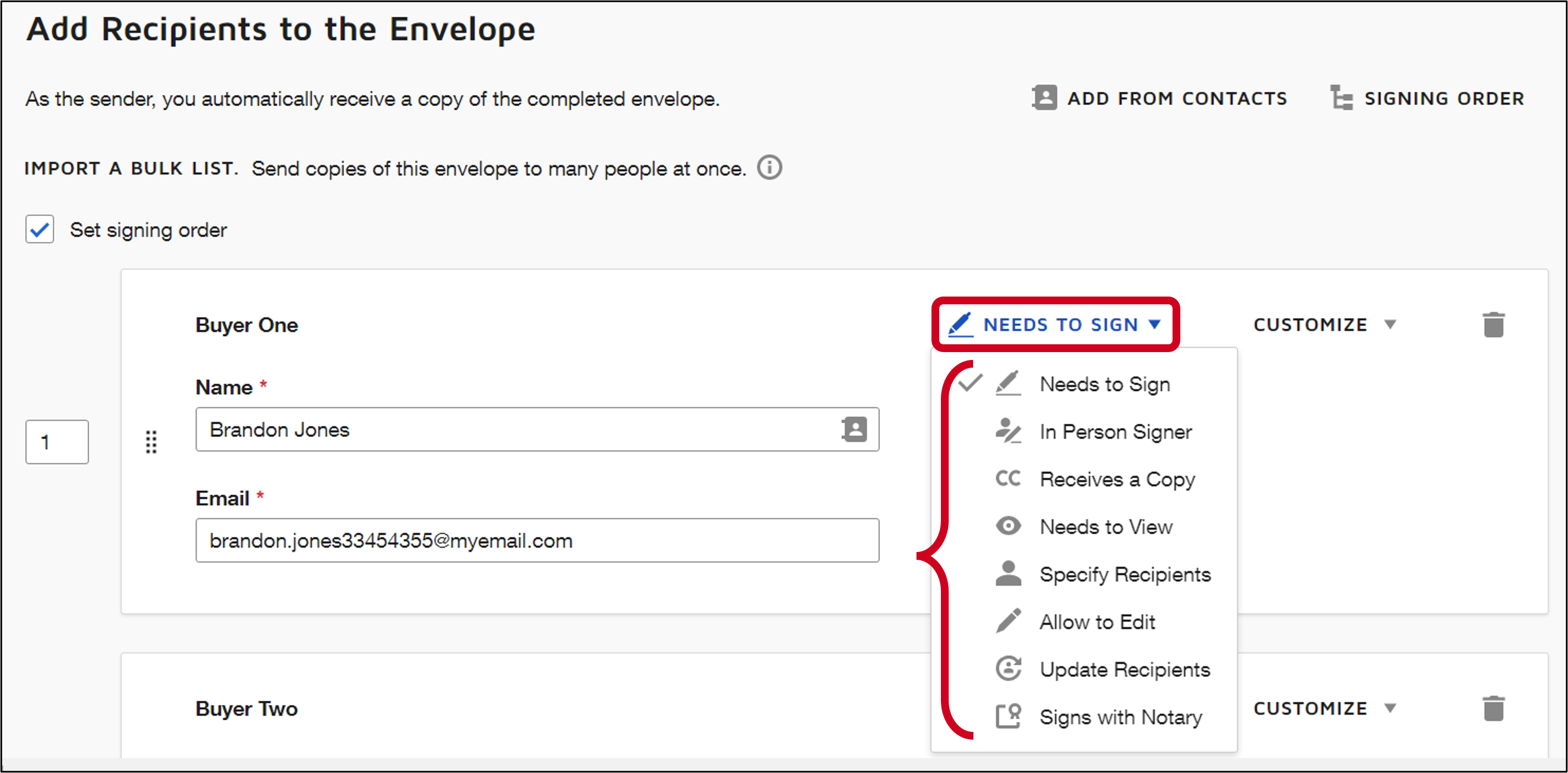Create And Send An Envelope In DocuSign Send Forms For Signatures KW Answers