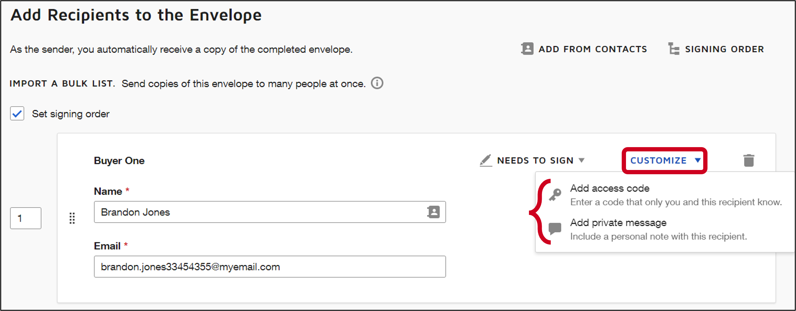Create And Send An Envelope In DocuSign Send Forms For Signatures KW Answers